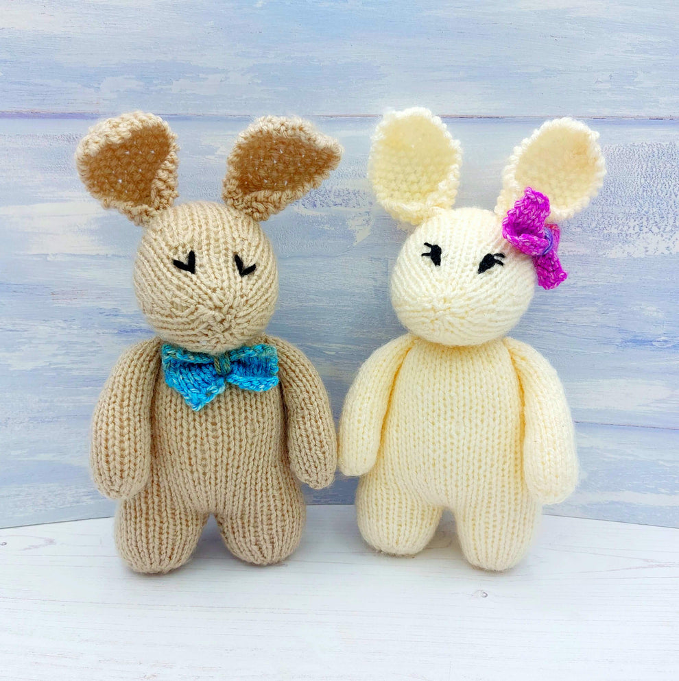 PDF Knitting Pattern for Arthur & Betsy Bunny Rabbit | For Beginners ...